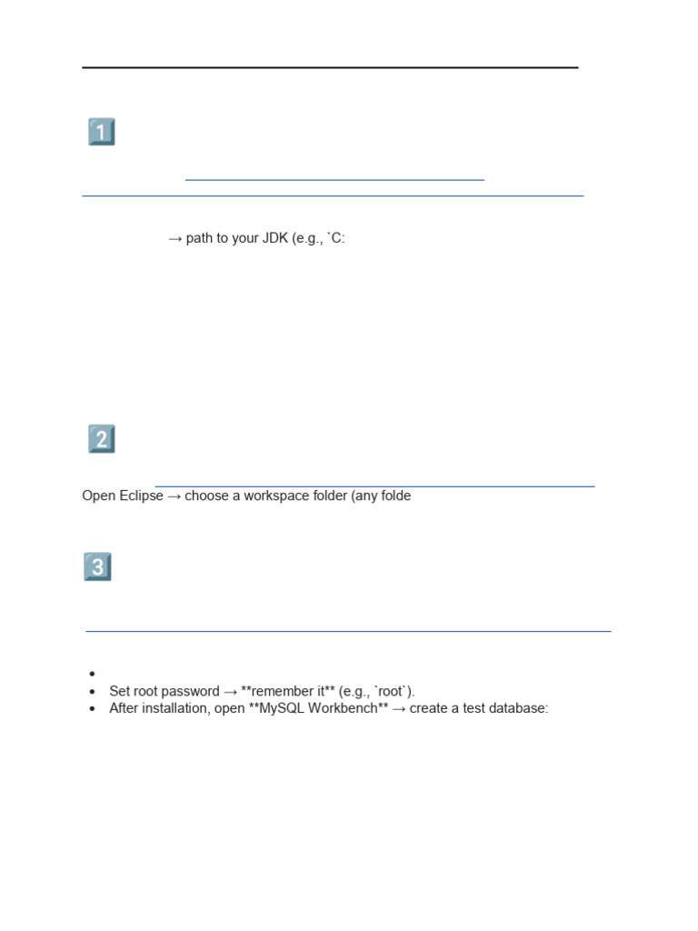 Java MySQL Setup Guide in Eclipse | PDF | My Sql | Eclipse (Software)