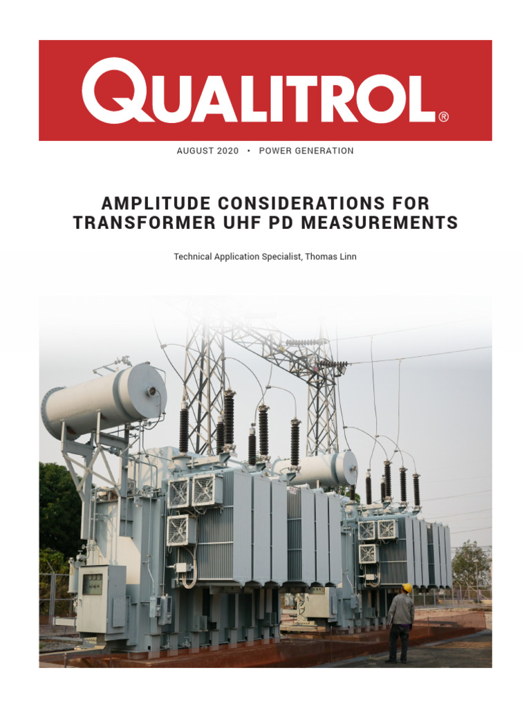 UHF PD Measurement in Transformers | PDF | Electromagnetism | Electricity