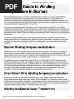 OTI and WTI: Understanding Transformer Temperature Measurements | PDF ...