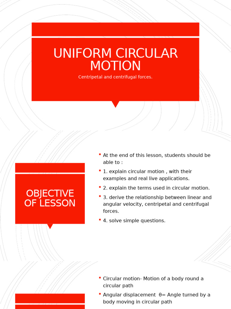 Circular Motion | PDF | Quantity | Physics