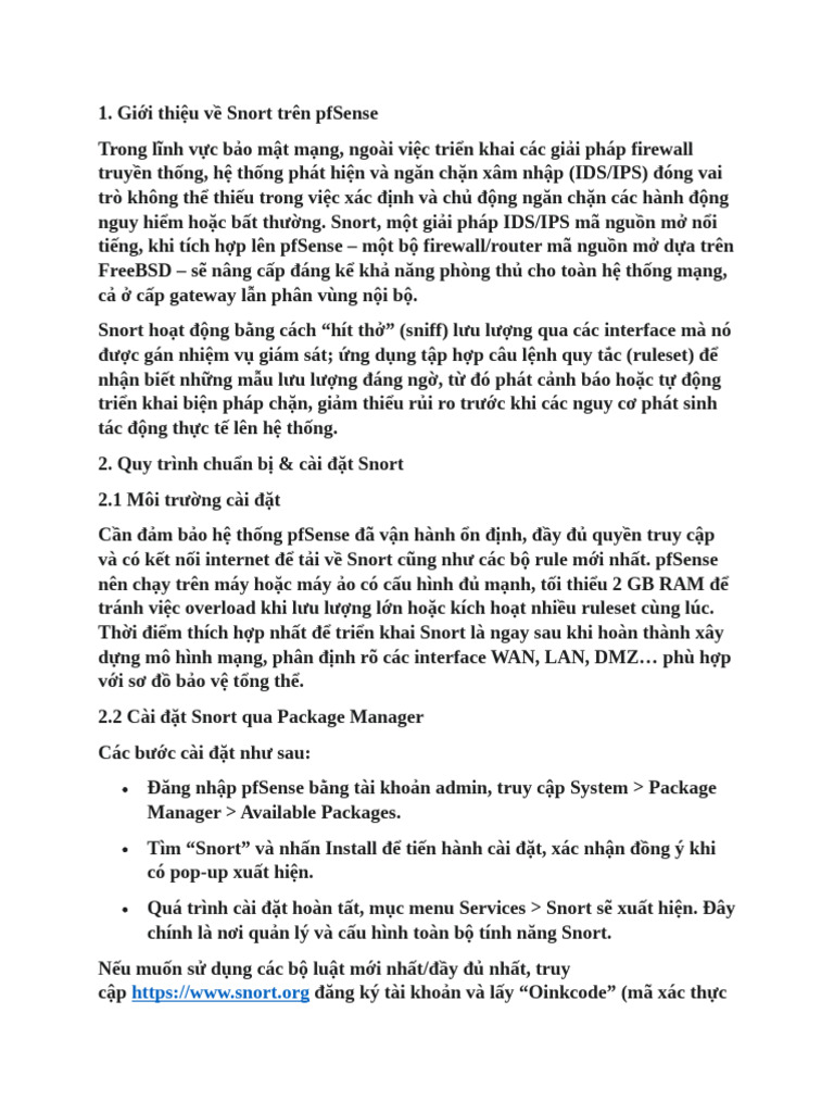 Snort | PDF