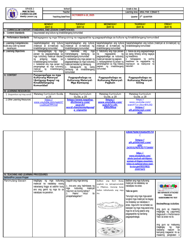 Q2G2 - Aral Pan | PDF