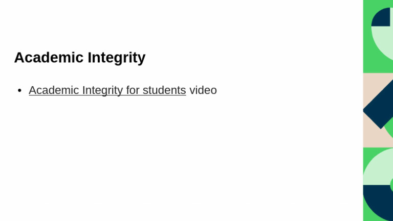 Academic Integrity For Students Video | PDF