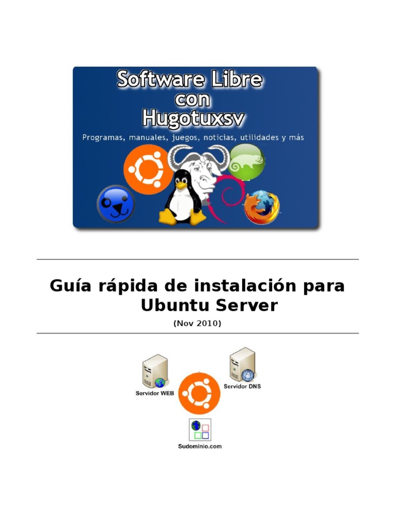 Guía Rápida de Instalación para Ubuntu Server | PDF | Servidor ...
