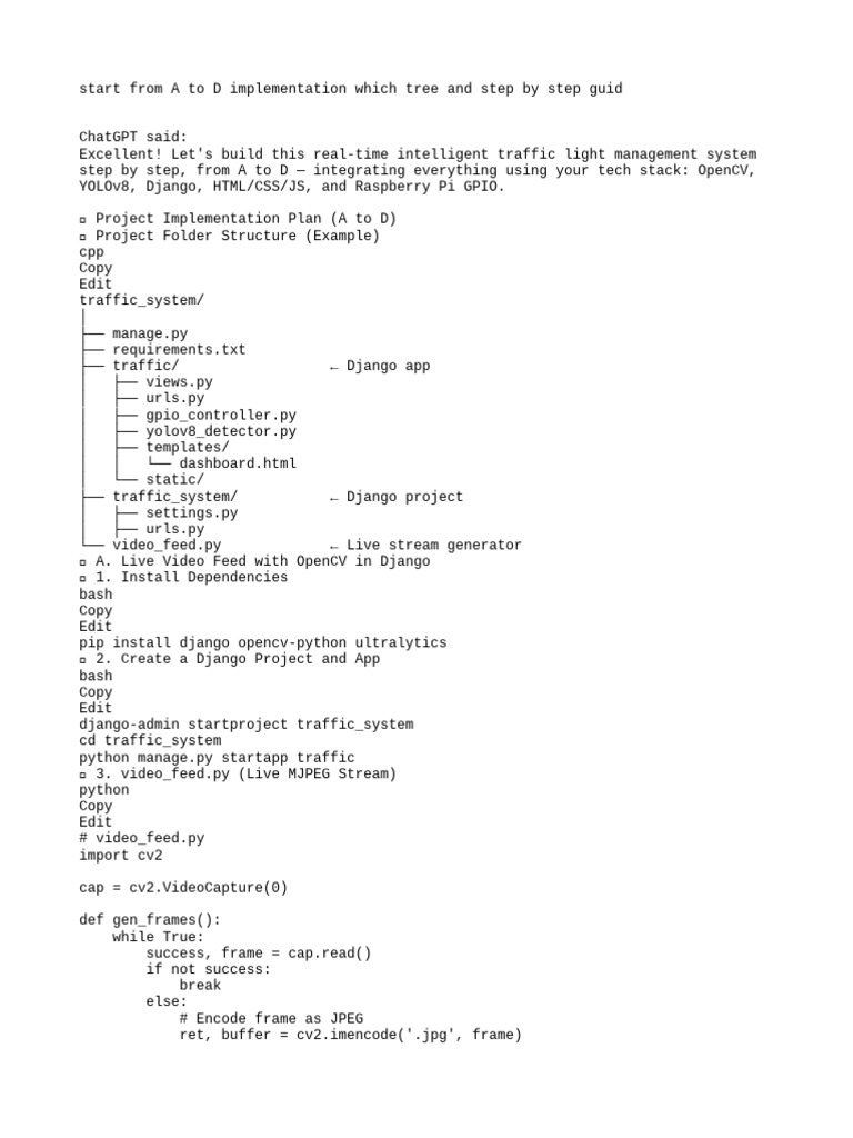 VISION Implementation | PDF | Traffic Light | Ajax (Programming)