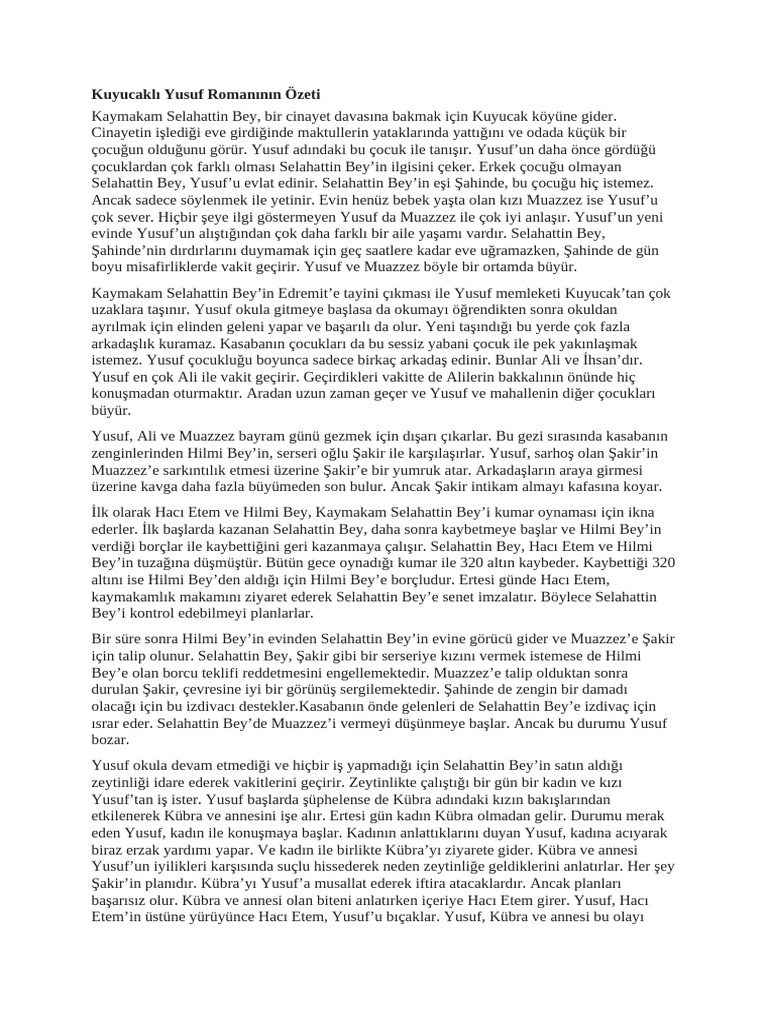 Kuyucaklı Yusuf | PDF