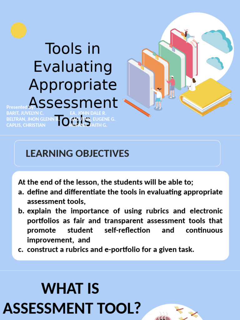 Evaluating Assessment Tools Effectively | PDF | Rubric (Academic ...