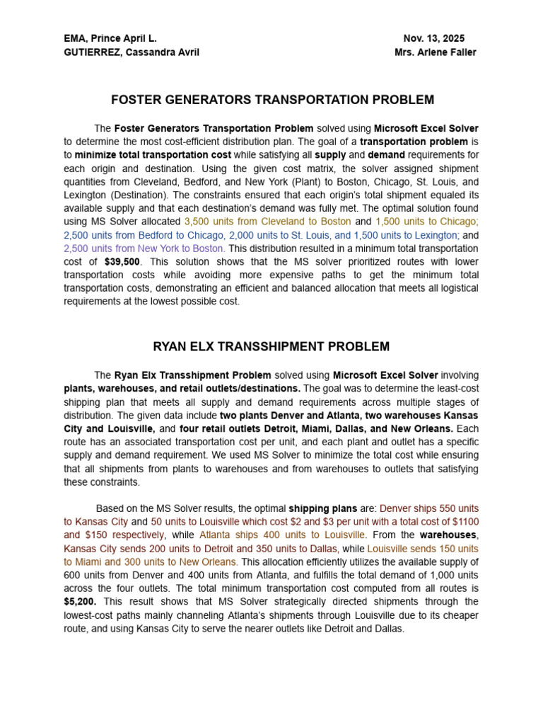 Mngt. Science | PDF | Mathematical Optimization | Algorithms