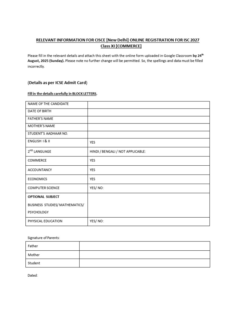 ISC 2027 Online Registration Guide | PDF