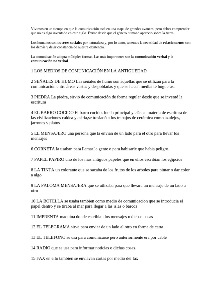 Los Medios de Comunicacion | PDF