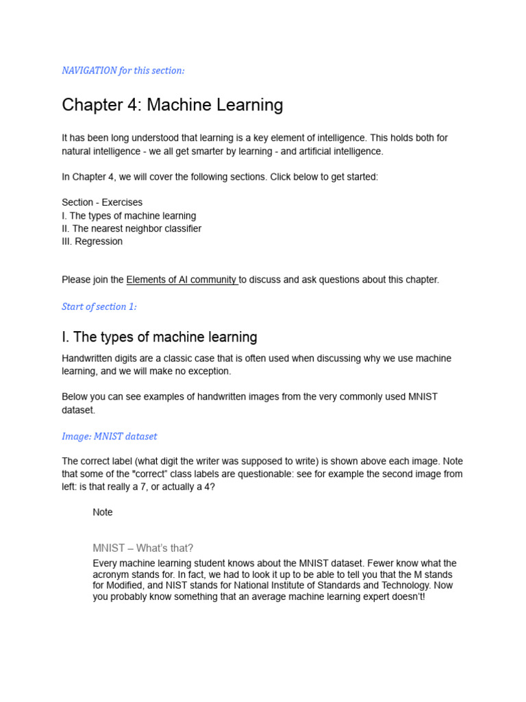Chapter 4 - Machine Learning - AR | PDF | Machine Learning | Regression ...