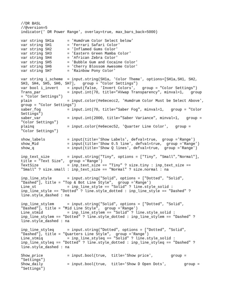 DR Power Range Indicator Script | PDF