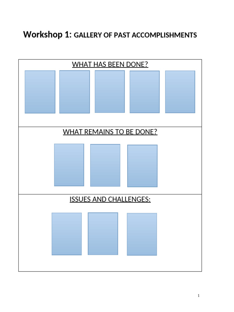 Self-Strategic Plan Worksheets | PDF