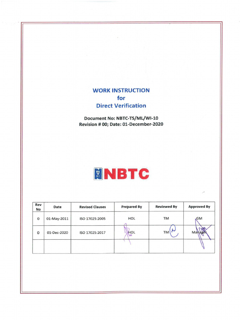 WI 10 Direct Verification of Impact Testing Machine | PDF