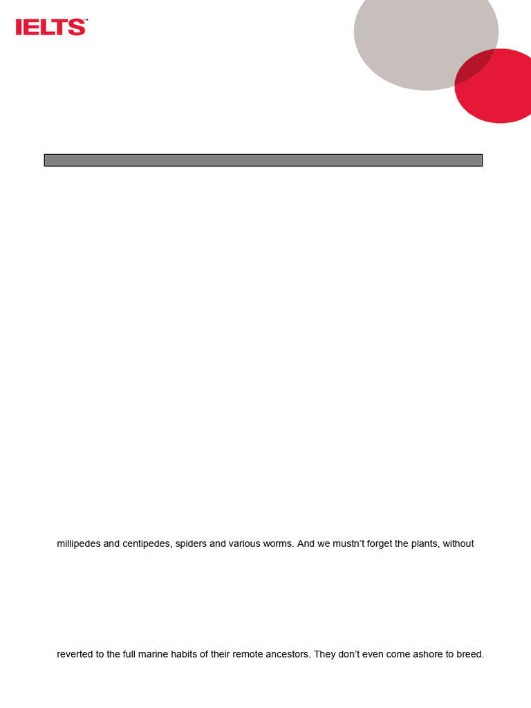 Reading Practice (Table & Flow Chart) | PDF | Turtle | Reptile