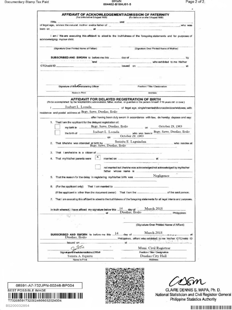 Psa Back PDF | PDF