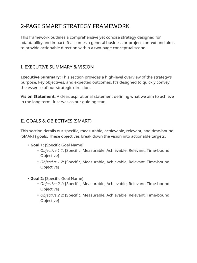 Smart Strategy Plan | PDF | Performance Indicator | Risk