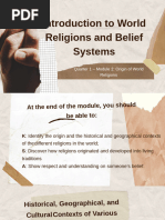 Timeline of Major World Religions | PDF | Monotheism | Deities