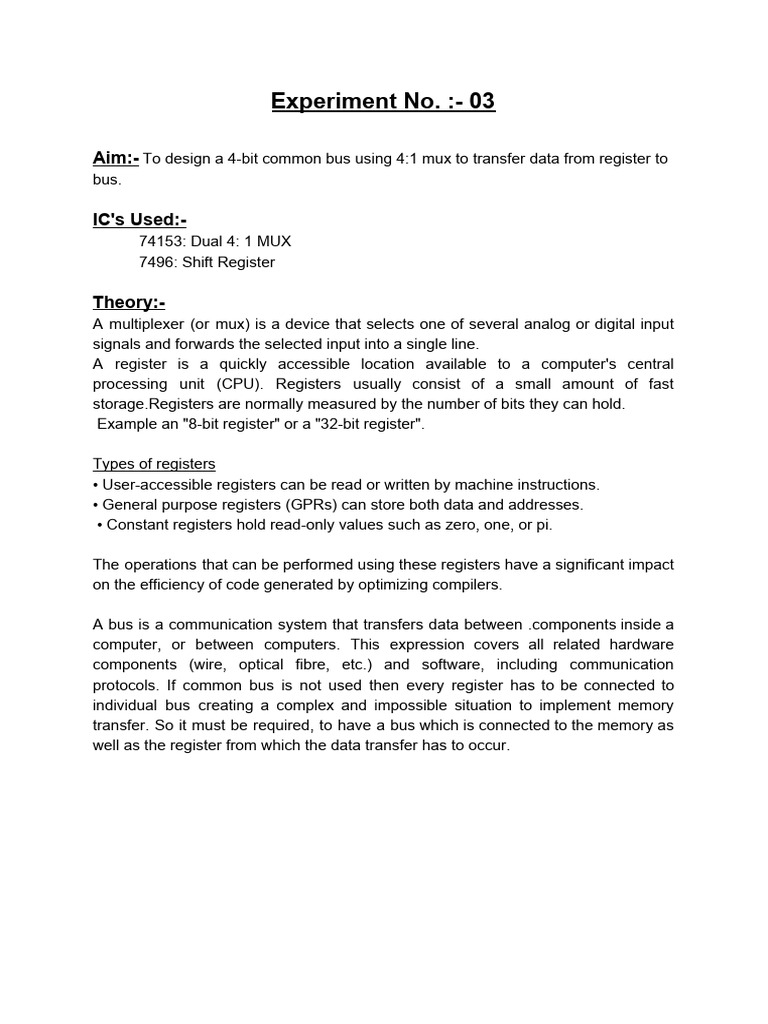 Experiment No 03 | PDF