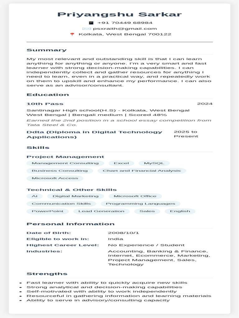 My Resume PDF | PDF