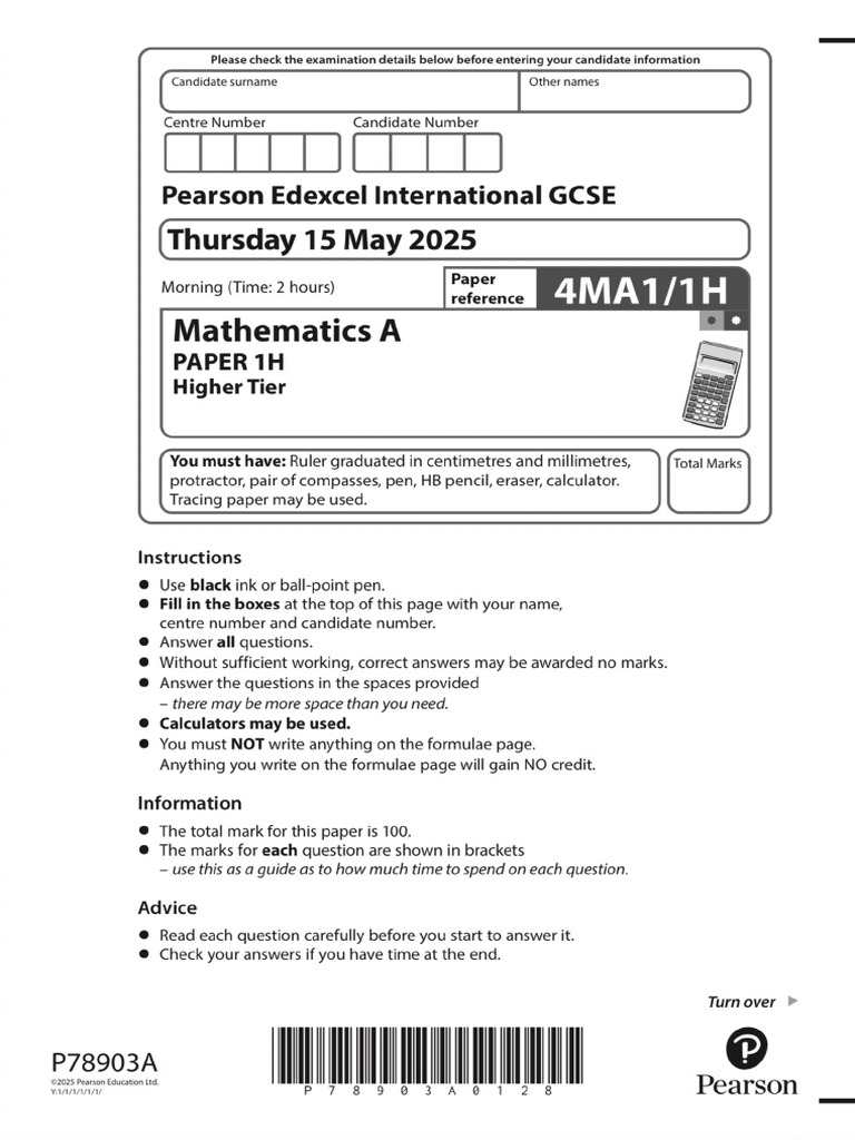 Higher Tier Maths | PDF