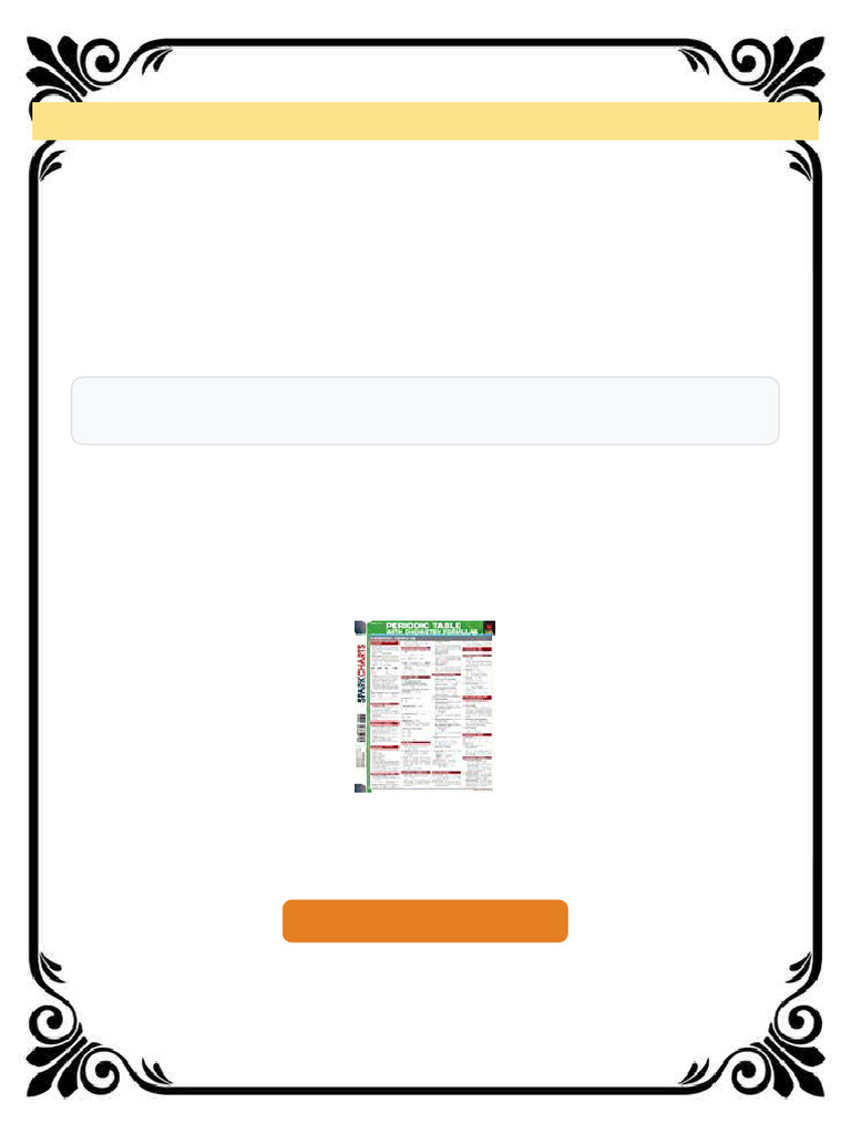 Periodic Table with Chemistry Formulas Sparknotes Premium Digital ...
