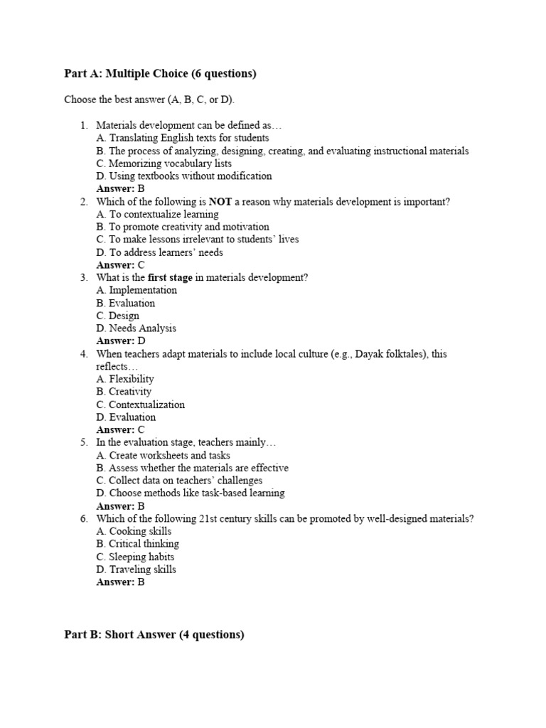 Essentials of Materials Development in Education | PDF
