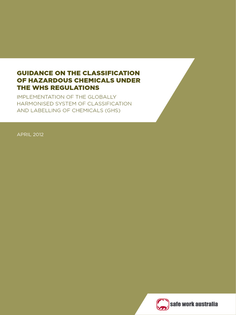 Hazardous Chemicals Classification Guide | PDF | Dangerous Goods ...