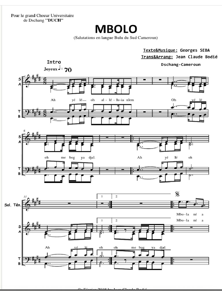 MBolo Alléluia | PDF
