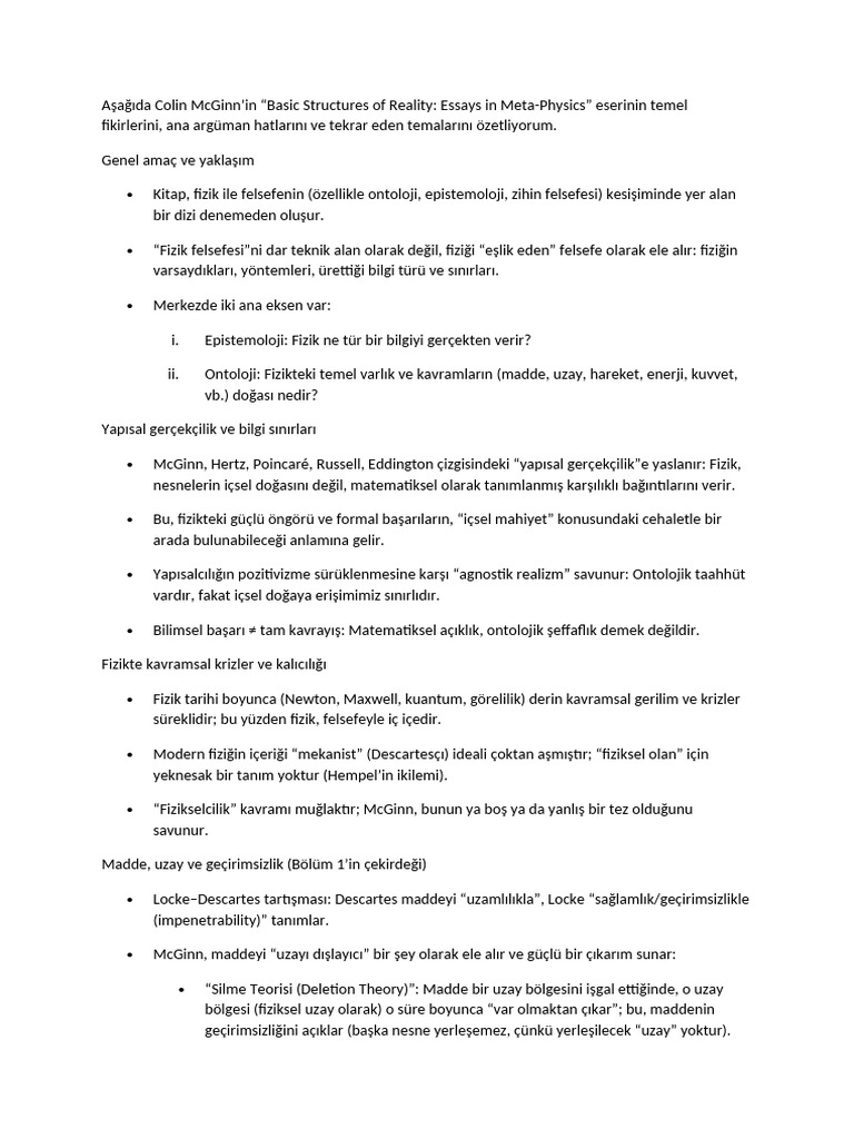 Aşağıda Colin McGinn | PDF