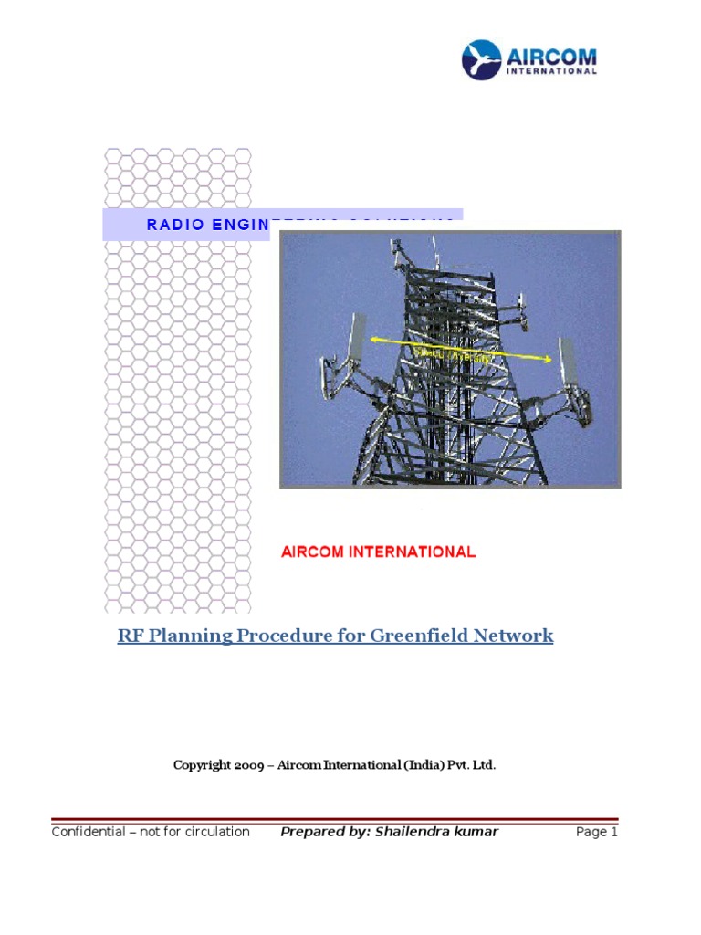 RF Planning Procedure | PDF | Radio Propagation | Antenna (Radio)