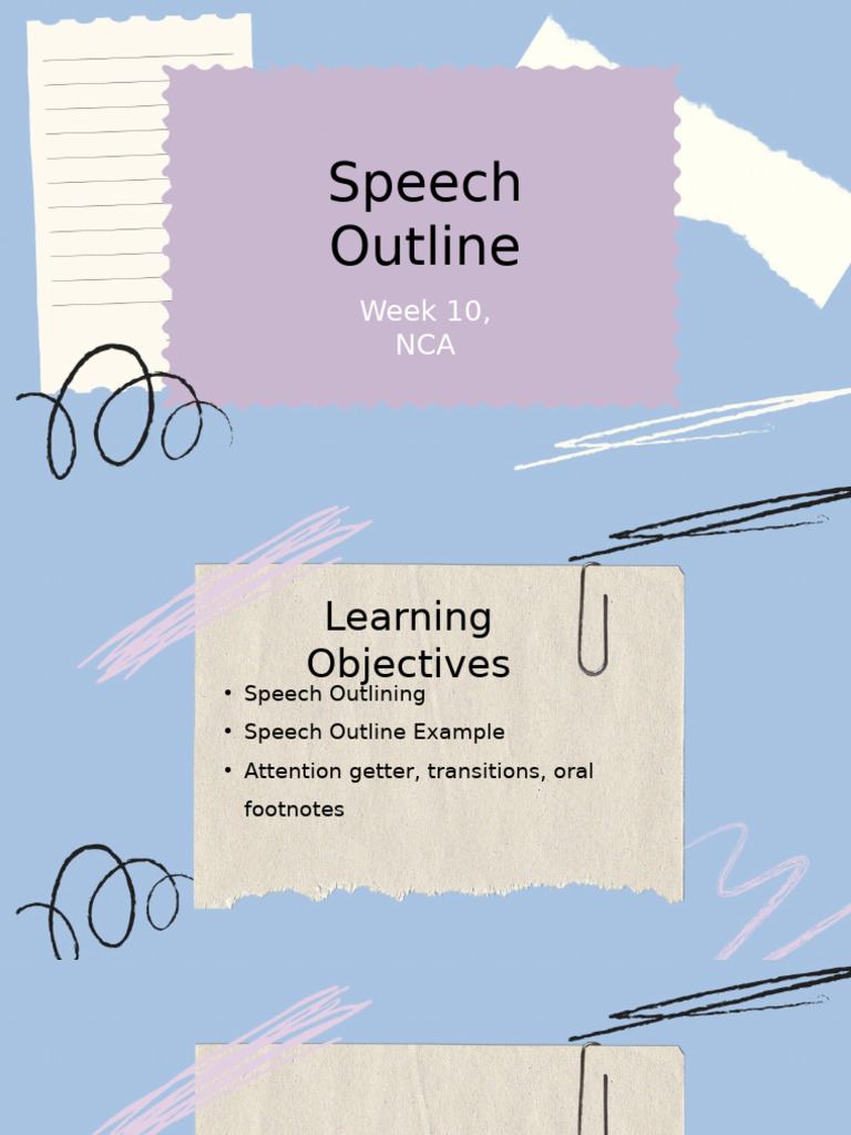 Eng 111 Speech Outline | PDF | Public Speaking | Attention