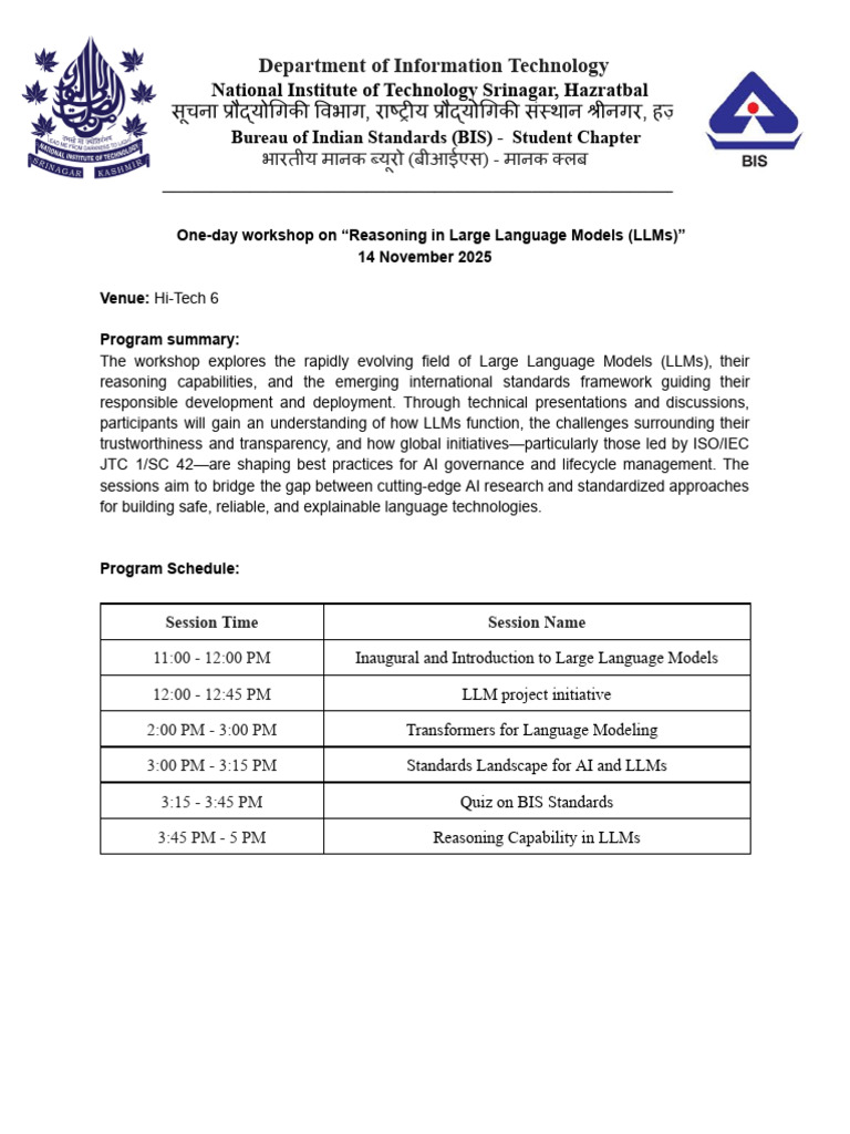 Final Program Schedule LLM'25-1 | PDF