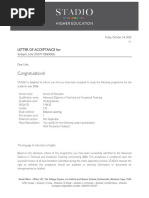 STADIO 2026 Study Application Form | PDF | Fee | Diploma
