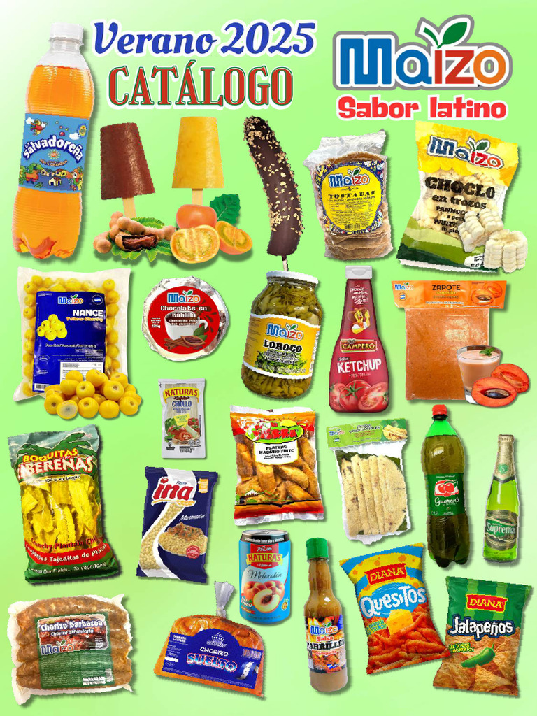 Productos alimenticios latinos variados | PDF | Alimentos | Cocina ...