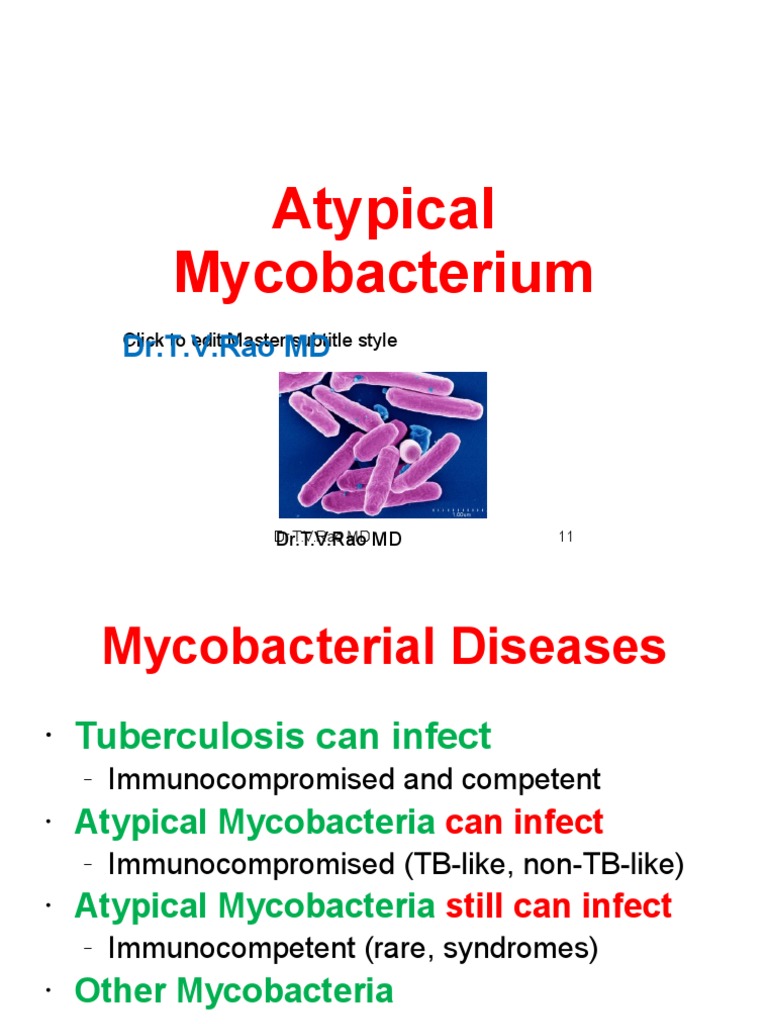 Atypical Mycobacterium | PDF | Mycobacterium | Tuberculosis