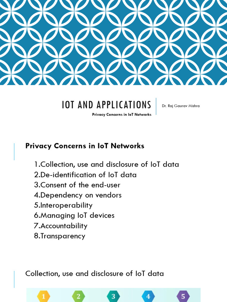 L19 - Privacy Concerns in IoT Networks | PDF