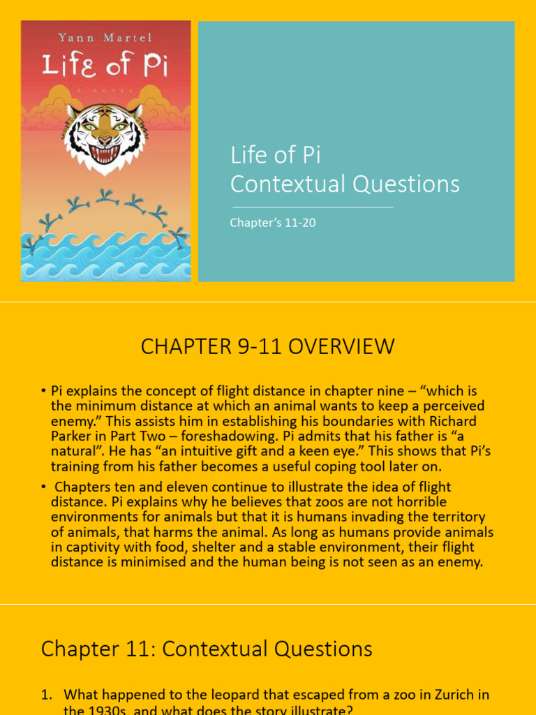 Life of Pi - Chapter 11-20 Questions | PDF | Spirituality