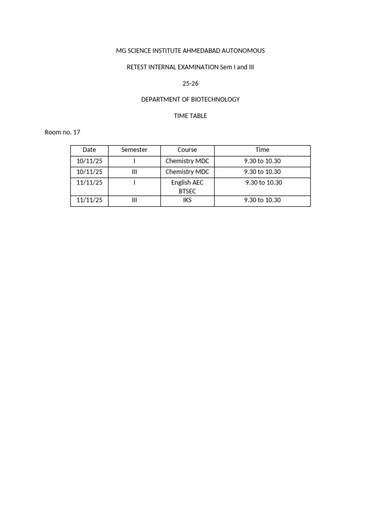 Retest Internal Test | PDF