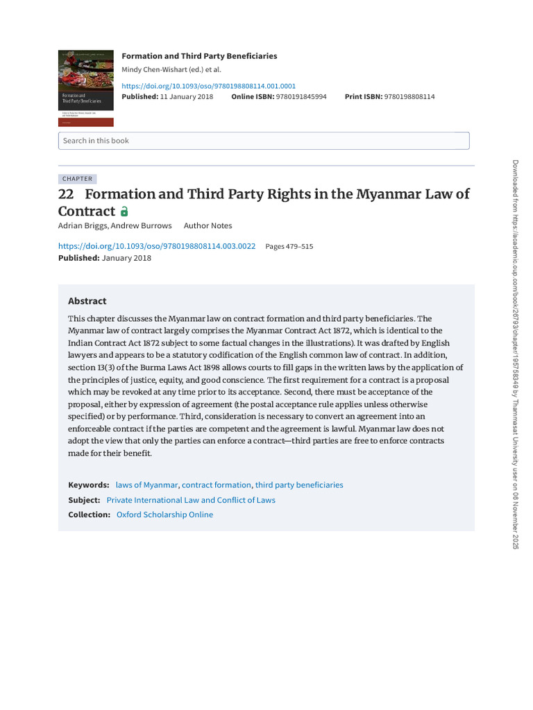 Enforcement by third parties MM | PDF | Consideration | Employment