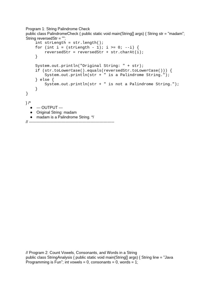 10 ISC Class 12 Java Programs | PDF | Computer Programming | Software Engineering