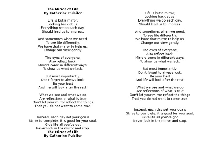 The Mirror of Life | PDF