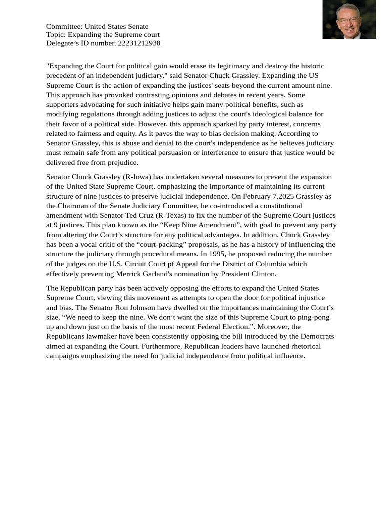 Position_paper[1] Lynn Kassir | PDF | Supreme Court Of The United ...