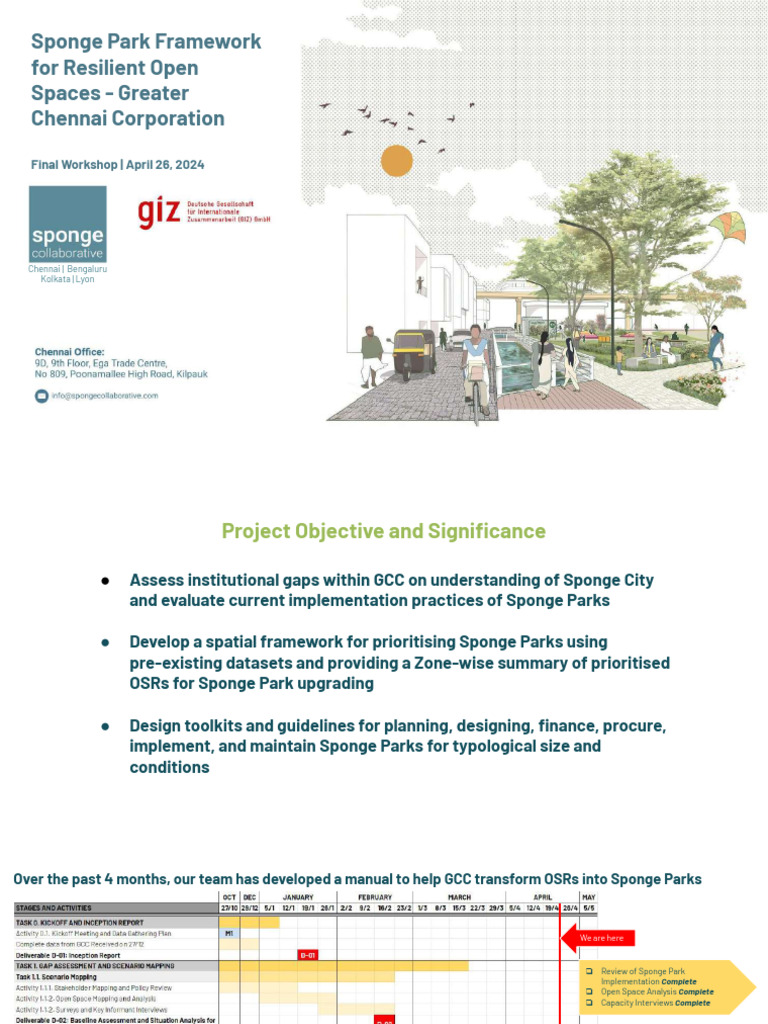 Sponge Park Framework for Chennai Resilience | PDF | Stormwater | Flood