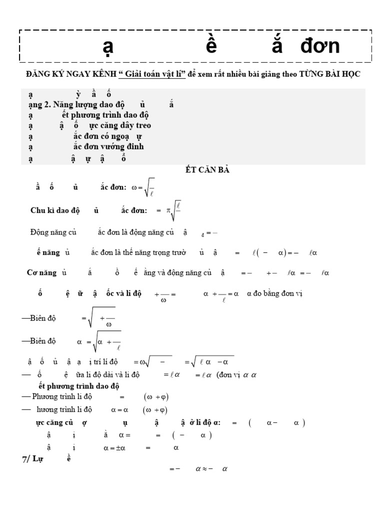 Vat Li 11.6 Bai Giang Con Lac Don | PDF