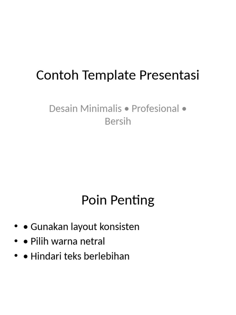 Contoh Template | PDF