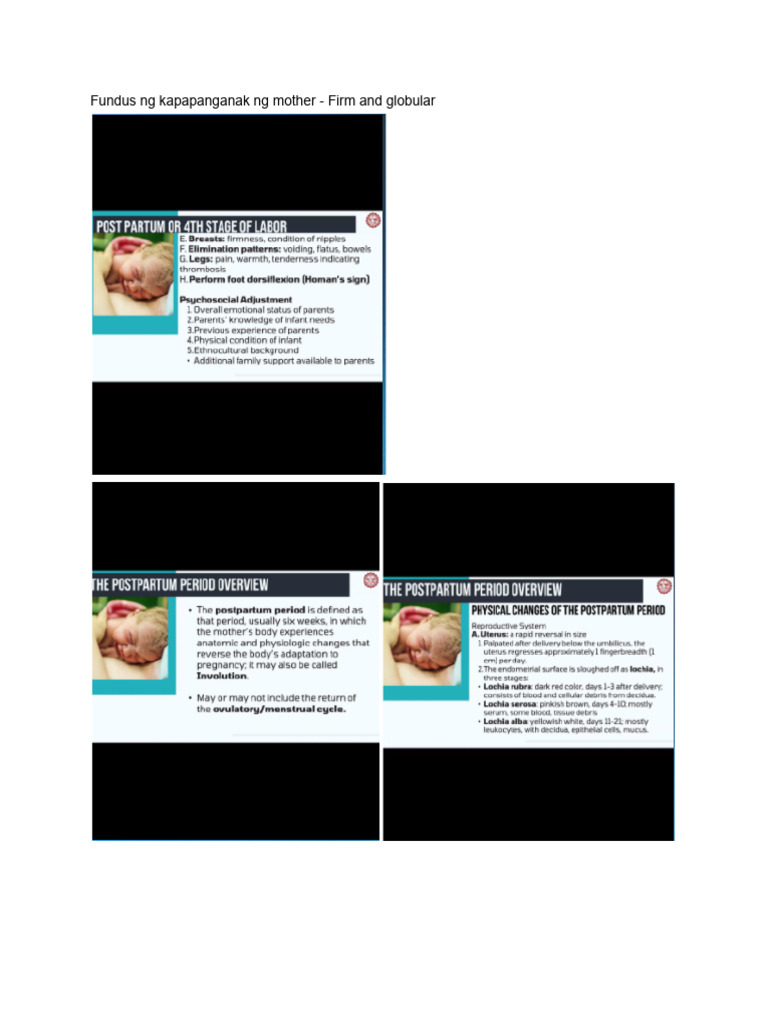 Maternal Ol Class | PDF