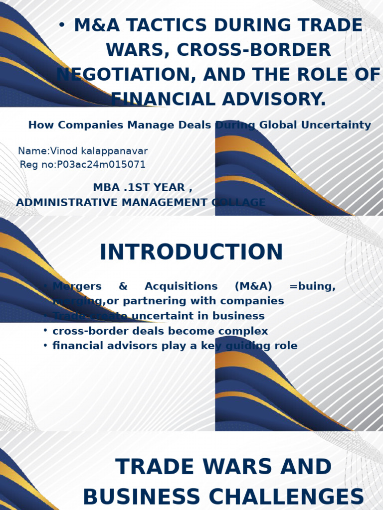 Presentation - M&a Tactics | PDF