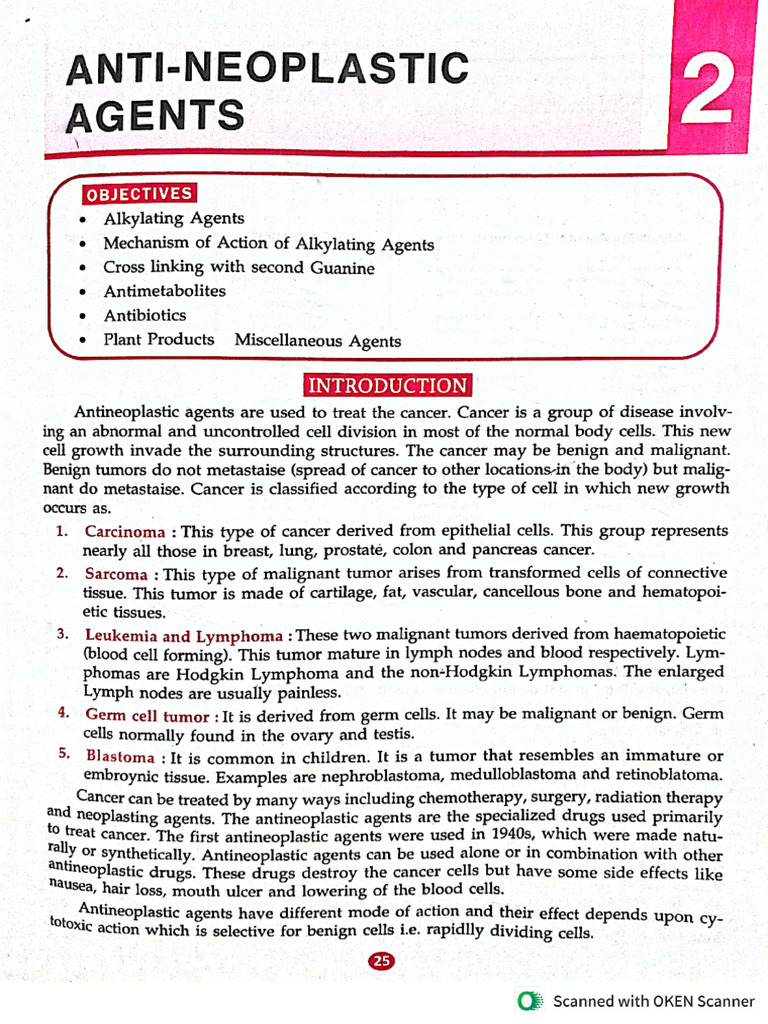 Antineoplastic Agents | PDF
