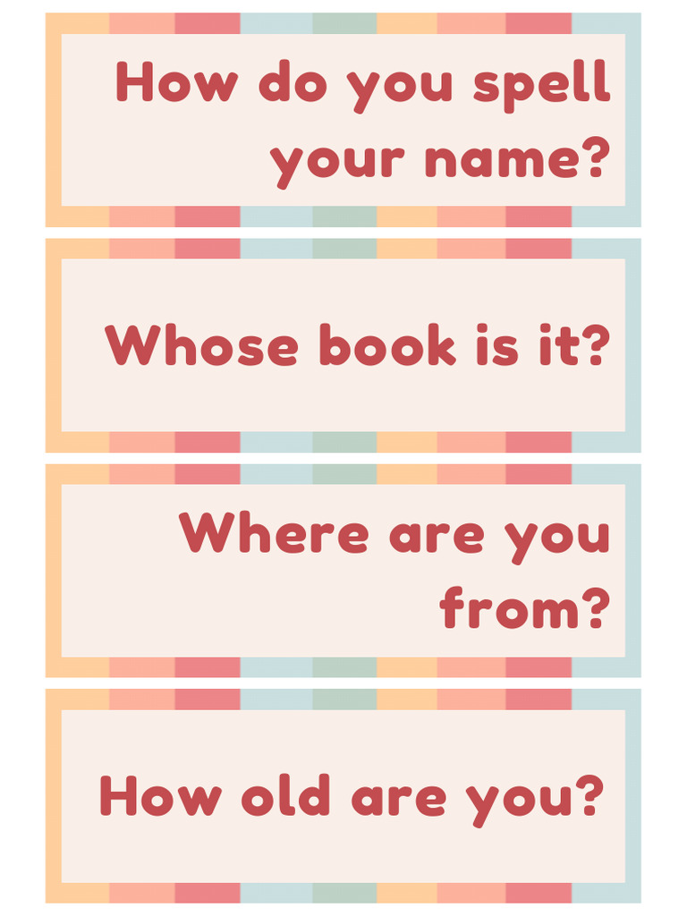 Colorful Bold Organic Visual Schedule Cards | PDF